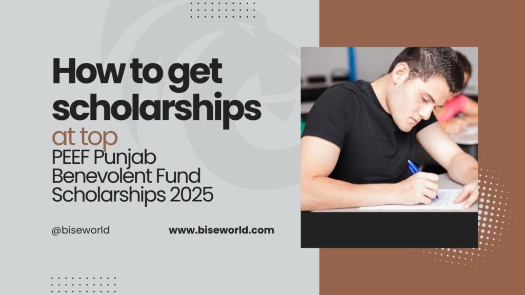 PEEF Punjab Benevolent Fund Scholarships 2025: for Students - Bise World